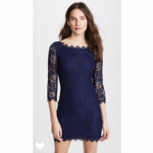 Diane Von Furstenberg | Dresses | Dvf Lace Party Dress Like New | Poshmark